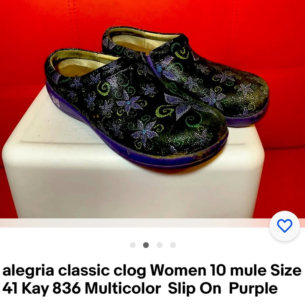 Alegria Classic Clog Size 10 Mule Flowers Kay 836 Siz… - Gem